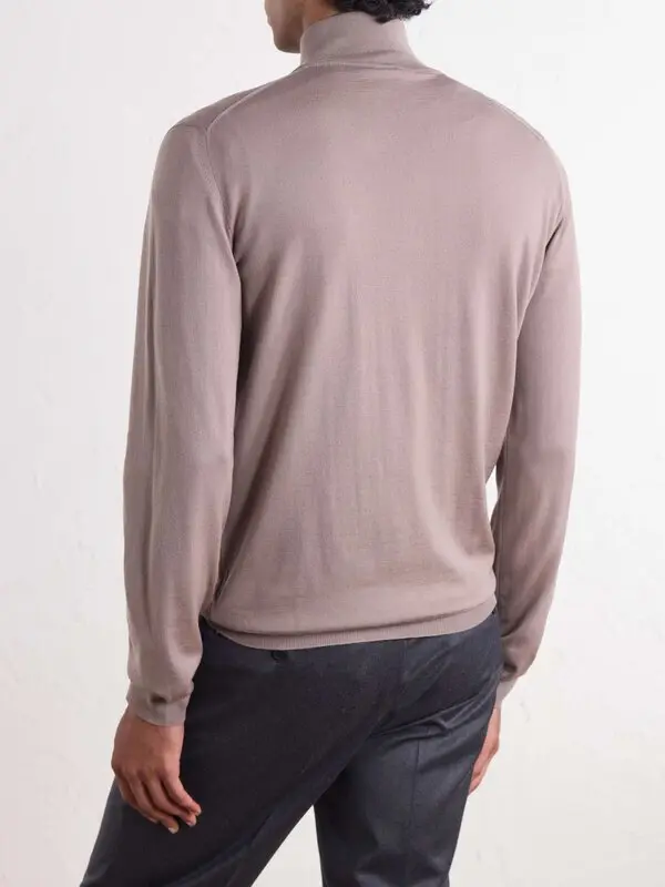 SLOWEAR Zanone Flexwool Half-zip Sweater