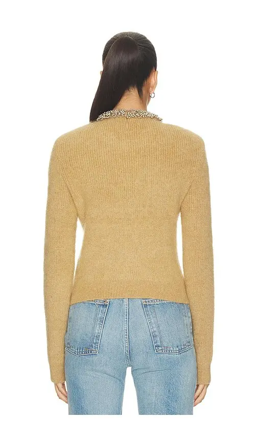 SELF-PORTRAIT Beaded Trim Knit Jumper