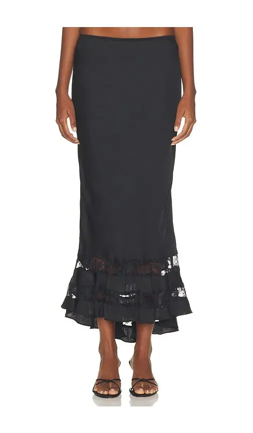 Free People Long Lost Lover 1/2 Slip Skirt