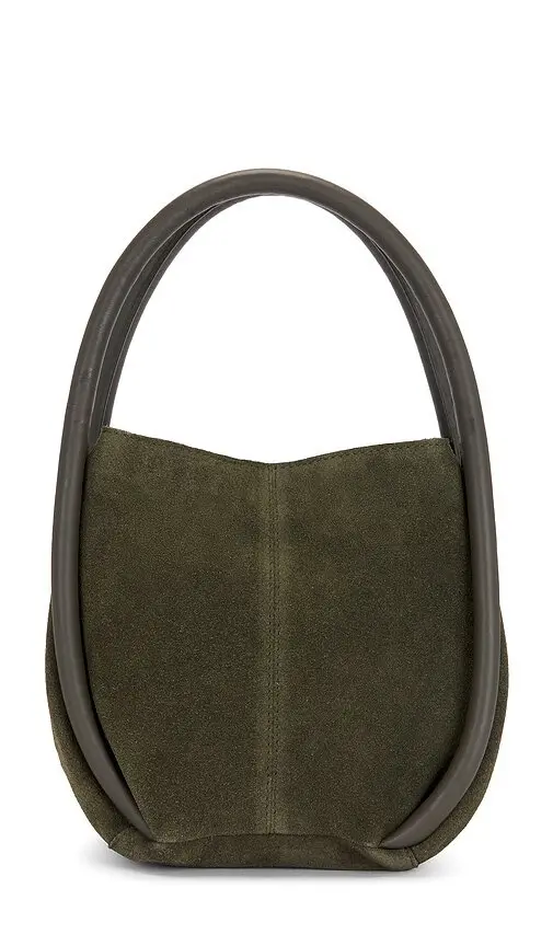 Free People Barlow Bucket Bag In Olive - Dark Olive