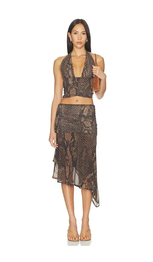 FENERS Festa Top In Brown