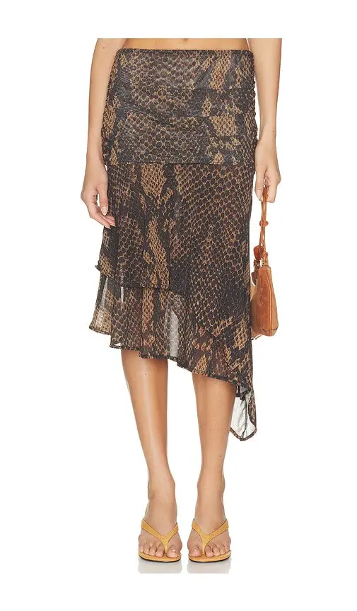 FENERS Festa Skirt In Brown - Serp