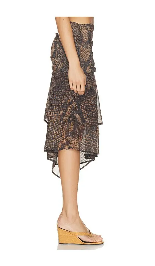 FENERS Festa Skirt In Brown - Serp
