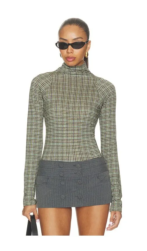 Rag & Bone Shaw Paneled Longsleeve Turtleneck Tee