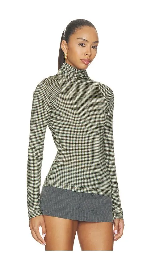 Rag & Bone Shaw Paneled Longsleeve Turtleneck Tee