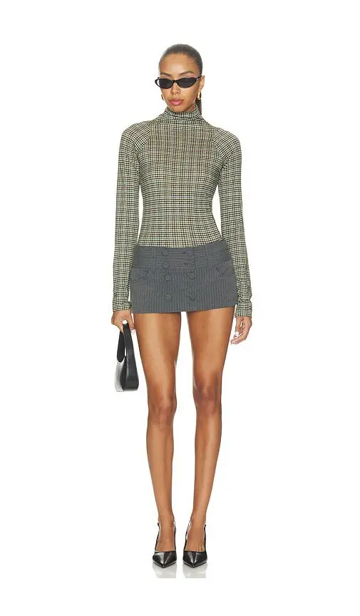 Rag & Bone Shaw Paneled Longsleeve Turtleneck Tee