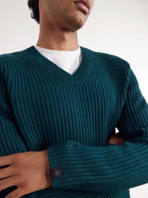 Rag & Bone Ribbed Wool And Cashmere-blend Sweater