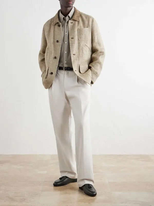 SLOWEAR Glanshirt Cotton-twill Shirt - Beige
