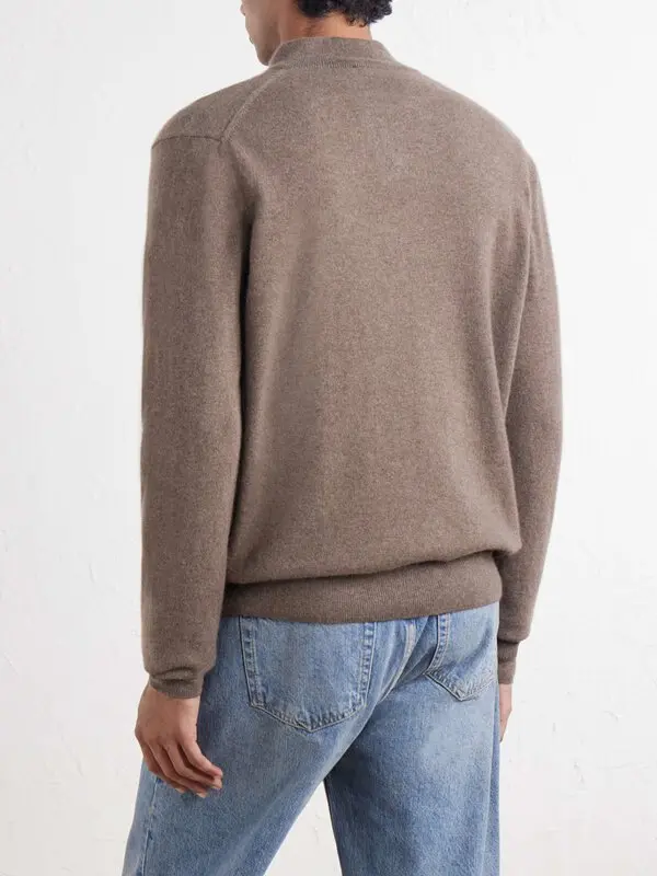 Sunspel Cashmere Half-zip Sweater