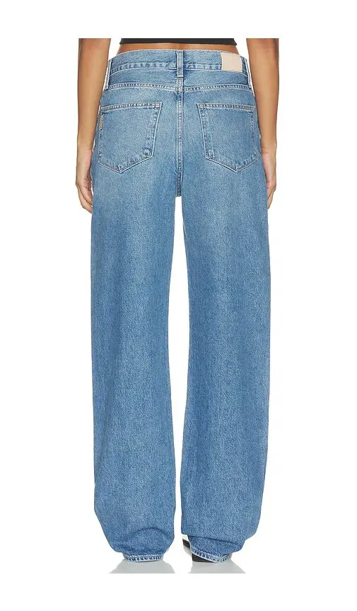 Paige Emilie Tapered Leg Jeans In Blue