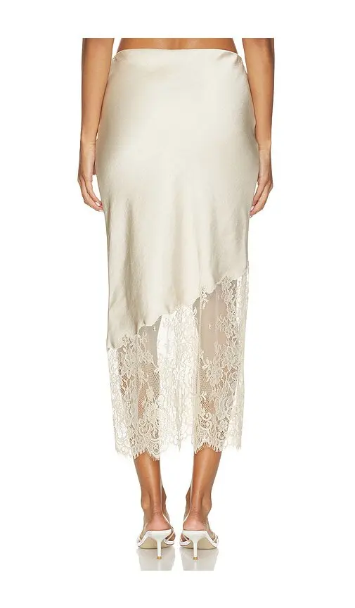 Smythe Lingerie Slip Skirt In Ivory