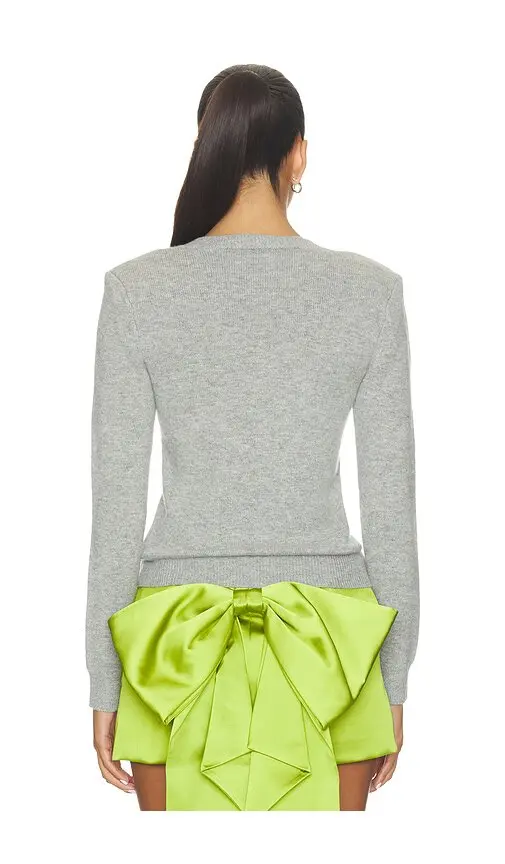 SELF-PORTRAIT Flower Wool Jumper - Grey