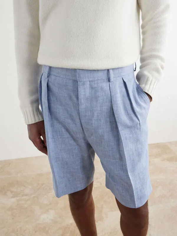 Ralph Lauren Purple Label Cotton Gabardine Shorts