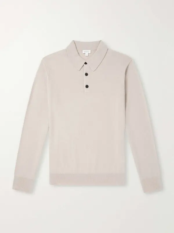 Sunspel Cashmere Polo-shirt