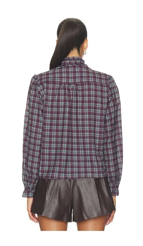 Astr The Label Alyssa Top In Burgundy