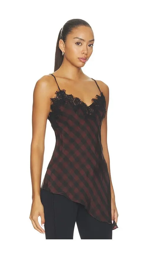 Astr The Label Laura Top In Brown