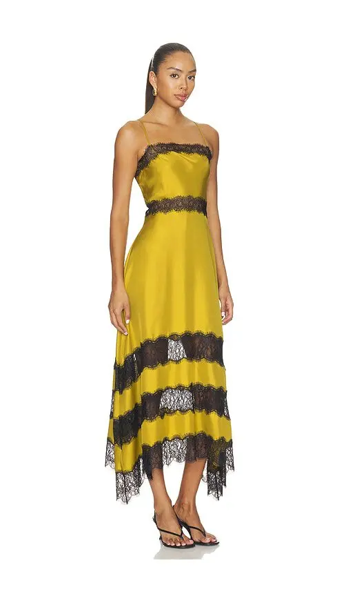 Ulla Johnson Coco Sleeveless Silk Dress In Olive