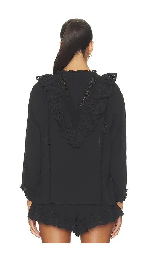 Show Me Your Mumu French Blouse In Black