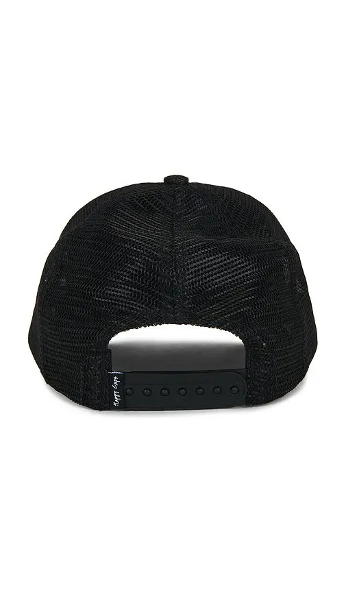 HAPPY CAPS Studded Smiley Meshback Hat