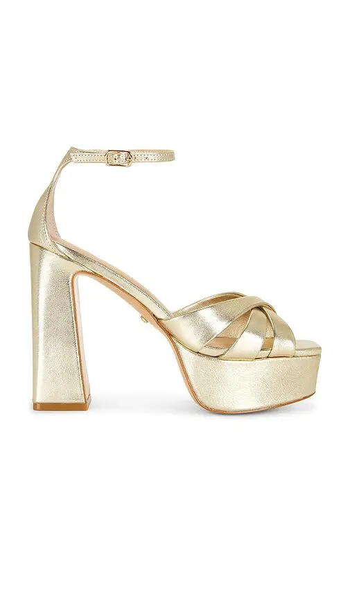 Raye Iris Platform In Metallic - Gold