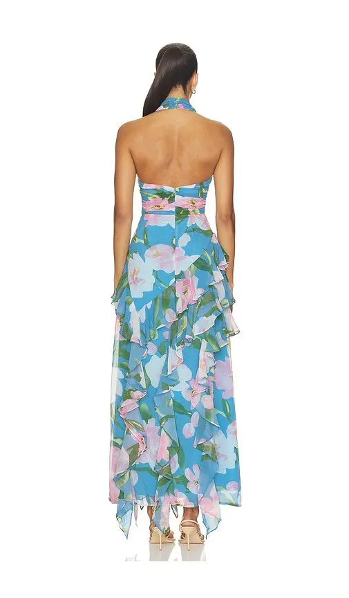LOVERS AND FRIENDS Anna Maxi Dress In Blue