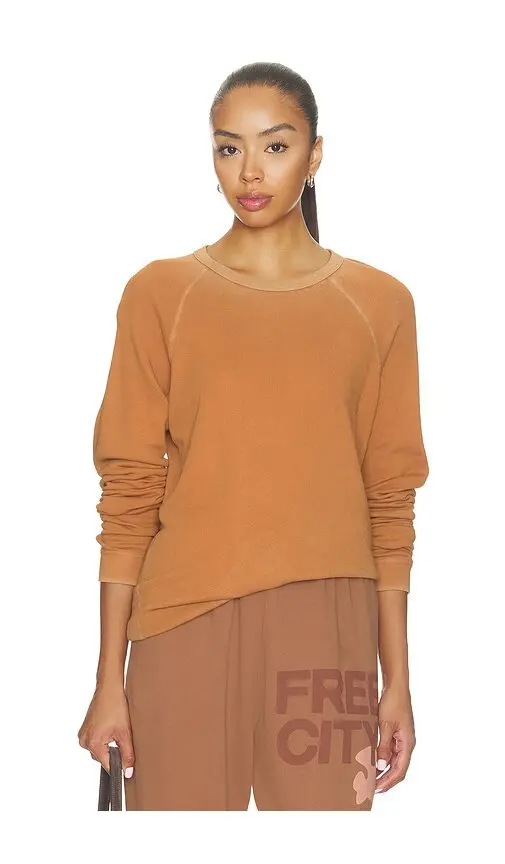 FREECITY Lucky Rabbits Sweatshirt In Rust