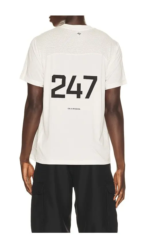 247 BY REPRESENT Numbers Tee In White - Flat White