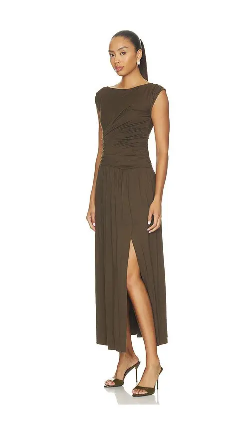 Paige Kalindi Dress In Brown