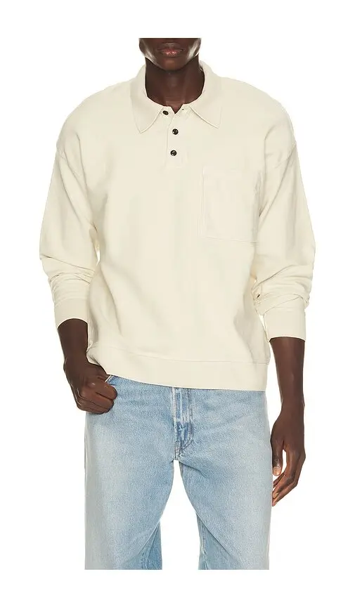 Citizens Of Humanity Rugby Polo In Cream