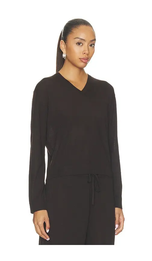 LESET James V Neck Top