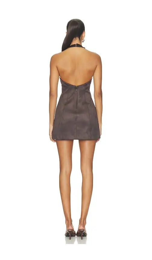Tularosa Collina Mini Dress In Brown