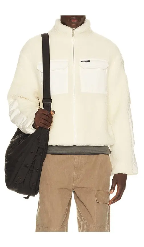 Canada Goose Harrier Fleece Jacket In White