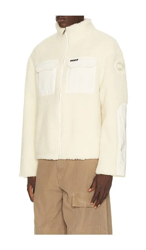 Canada Goose Harrier Fleece Jacket In White