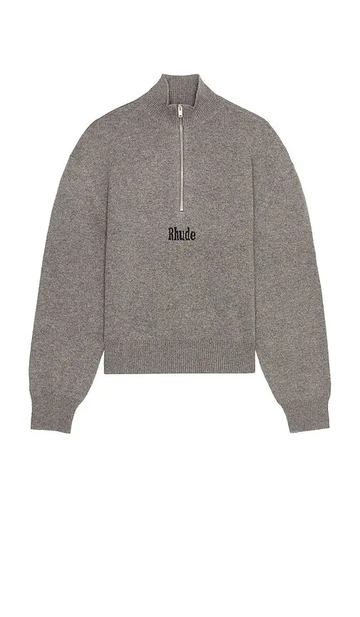 Rhude Quarter Zip Knit Top