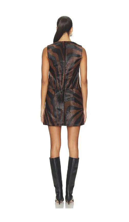 Simkhai Sonoma Sleeveless Mini Dress In Brown