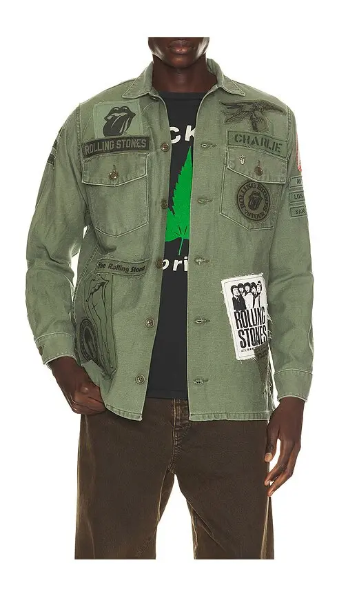 MadeWorn Rolling Stones Jacket In Army