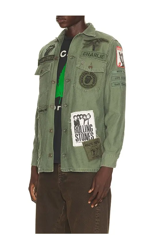 MadeWorn Rolling Stones Jacket In Army