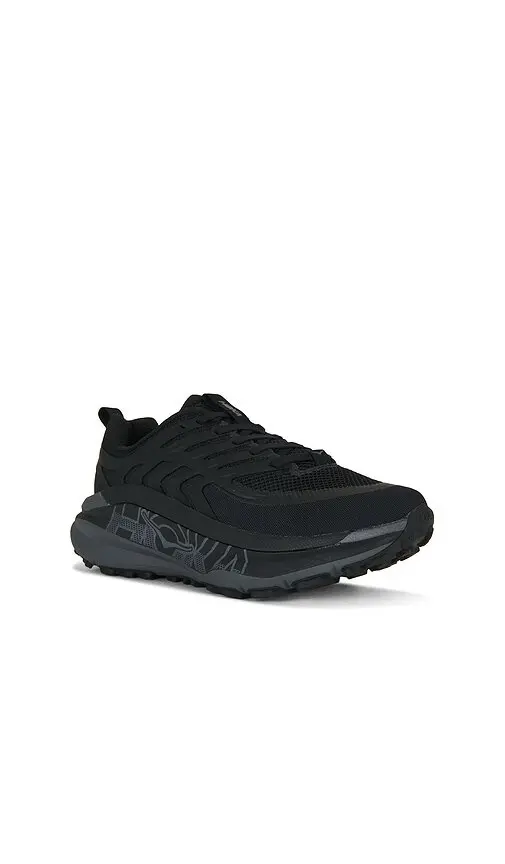 HOKA® Stinson Sneaker In Black - Black & Outer Orbit