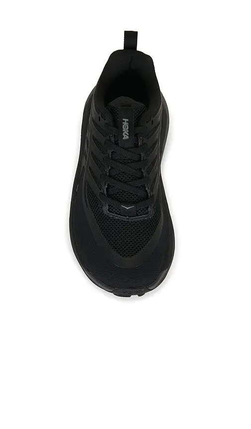 HOKA® Stinson Sneaker In Black - Black & Outer Orbit