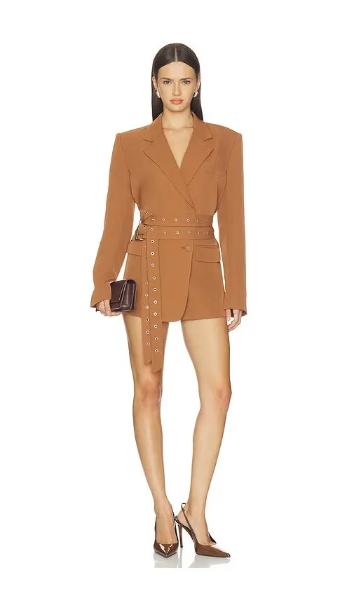 NONCHALANT LABEL Jannette Blazer In Brown