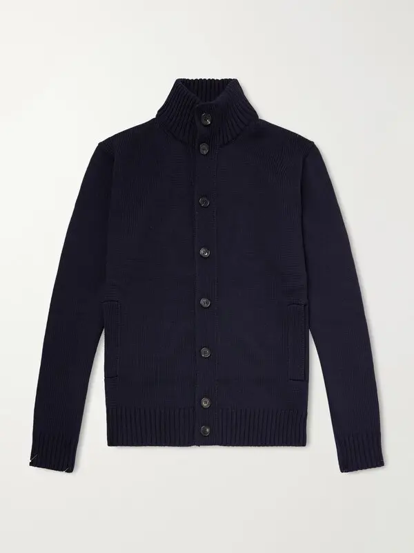 SLOWEAR Wool Cardigan - Blue