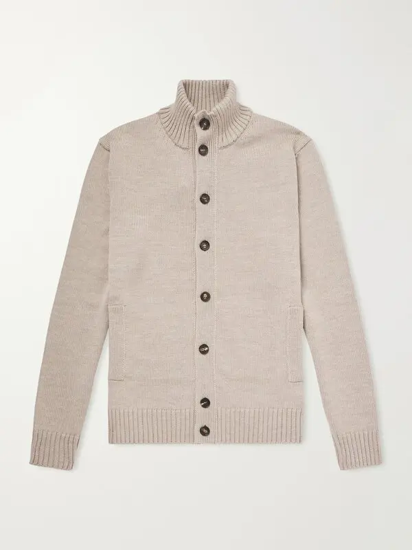 SLOWEAR Wool Cardigan - Neutrals