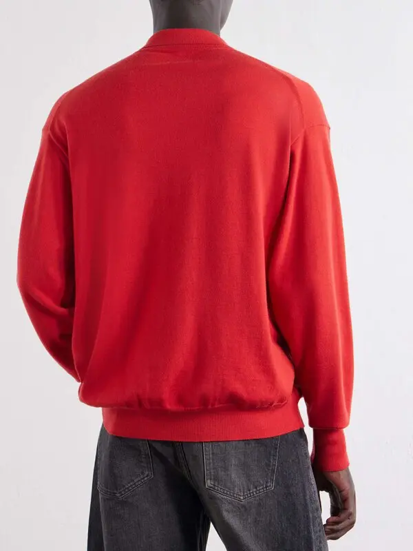 A.PRESSE Wool Polo Shirt
