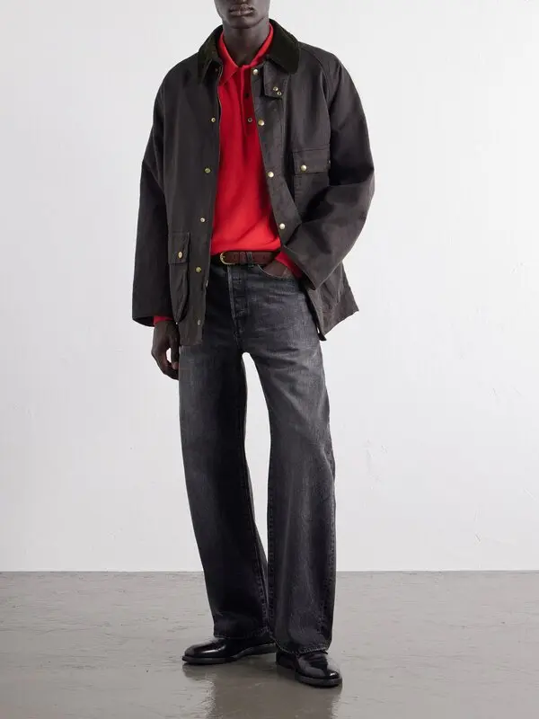 A.PRESSE Wool Polo Shirt - Red