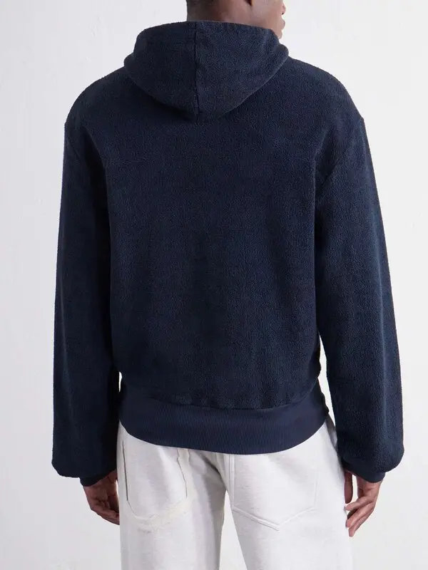ADON Cotton-velour Zip-up Hoodie