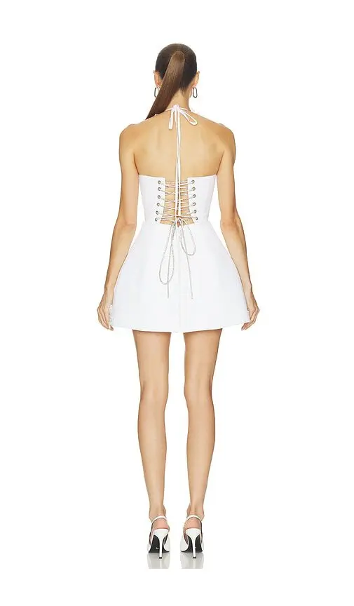 BRONX BANCO Crystal Butterfly Mini Dress