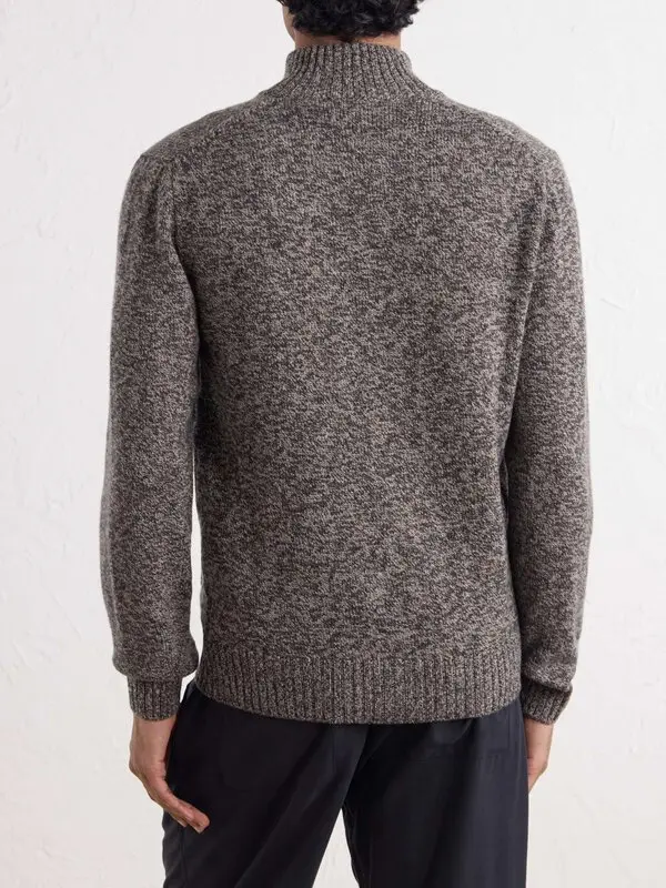 SLOWEAR Turtleneck Virgin Wool Cardigan
