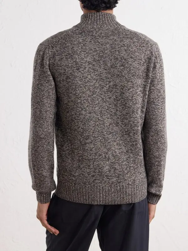 SLOWEAR Virgin Wool Turtleneck Cardigan