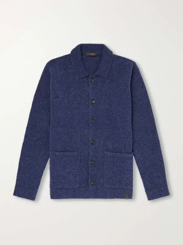 SLOWEAR Bouclé Wool-blend Cardigan