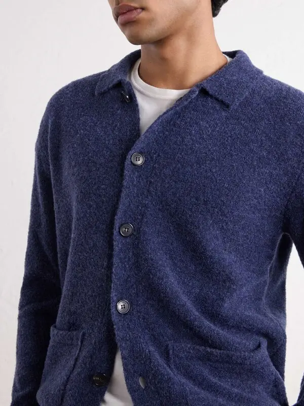 SLOWEAR Bouclé Wool-blend Cardigan